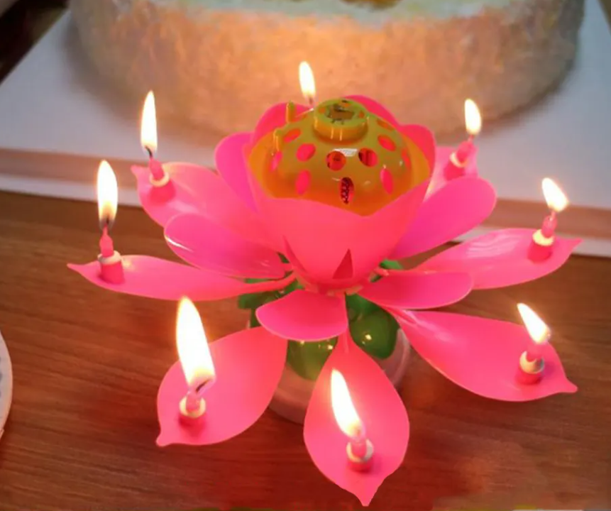 VELA DE CUMPLEAÑOS GIRATORIA MUSICAL (PACK DE 3) – Amada Store